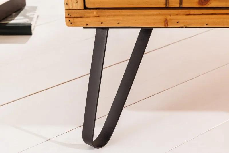 Noble Home Přírodní dřevěný konferenční stolek Seven Seas 100 cm