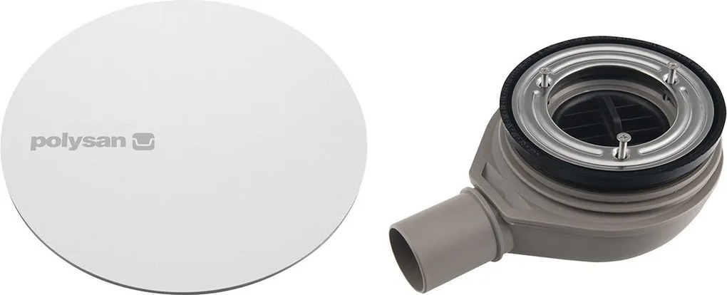 Polysan Mirai vaničkový sifon 90 mm DN40 krytka bílá 72730W