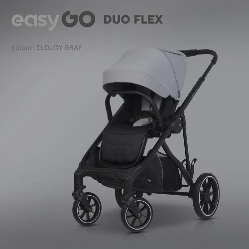 Sourozenecký kočárek EasyGo Duoflex Cloudy Gray