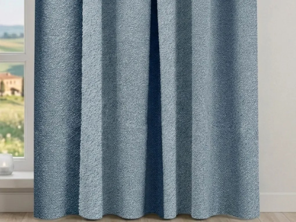 Závěs do dětského pokoje BOUCLÉ Zvolte barvu: Hnědá, Zvolte rozměr: 140 x 280 cm (šířka x výška)