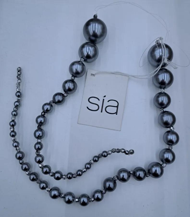 Vánoční ozdoba na zavěšení perly Sia Home Fashion set 2 ks