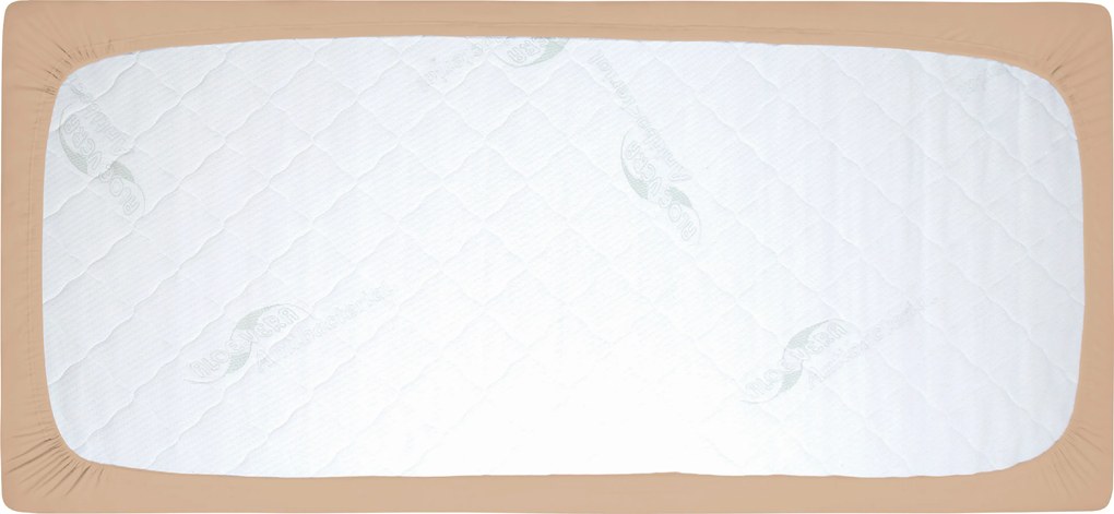 Jersey prostěradlo světle hnědé na výšku matrace do 30 cm Velikost: 220 x 200