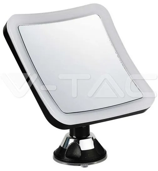 LED zrcadlo 3,2W /3 x baterie AA černé tělo/V-TAC/VT-7535 SKU6630