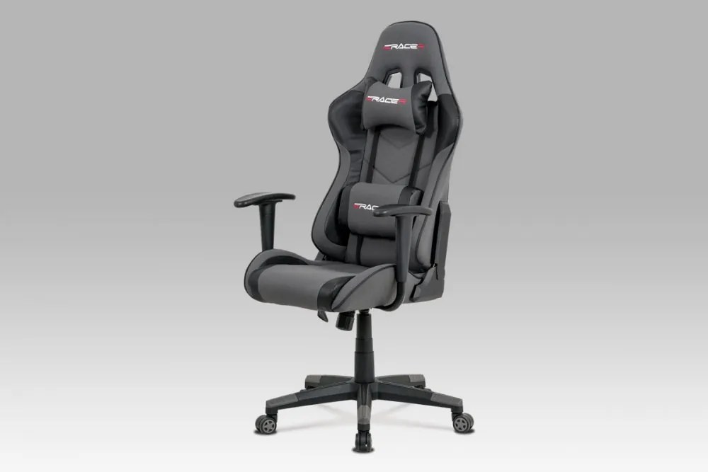 Kancelářská židle KA-V608 GREY šedá / černá Autronic