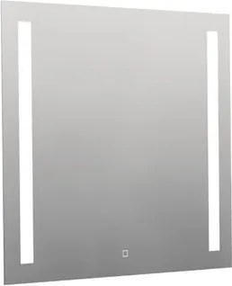 Hranaté zrcadlo 80x70 cm s LED osvětlením, topná fólie, senzor s nastavitelnou teplotou 2700-6500K, IP44 ZIL8070TLEDS