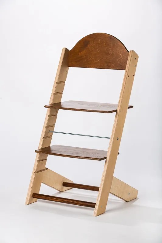 Lucas Wood Style rostoucí židle MIXLE -  přírodní/ořech rostoucí židle MIXLE: Medvídek