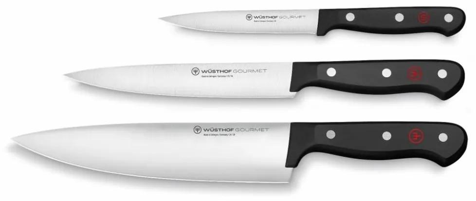 Wüsthof | Wüsthof - Sada kuchyňských nožů GOURMET 3 ks černá | GG301