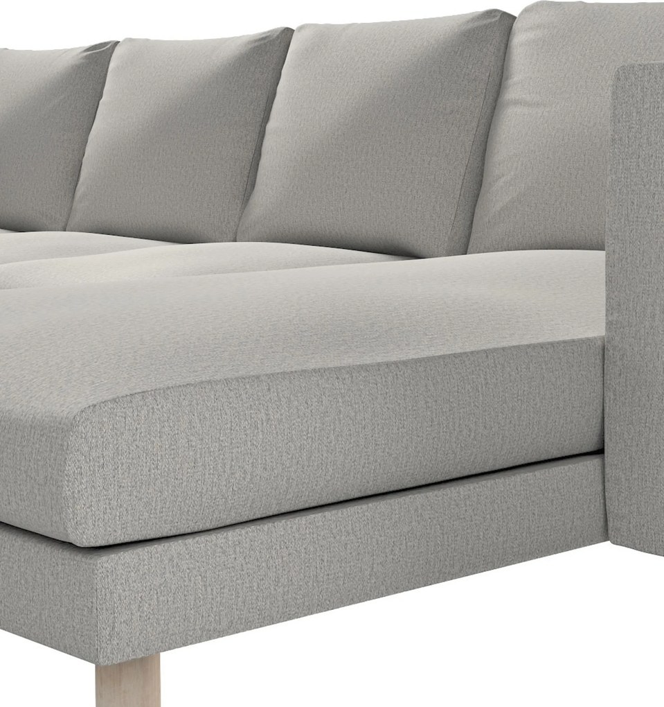 Potah na pohovku IKEA Norsborg 4-místná se šezlongem barva šedá látka pletený vzor
