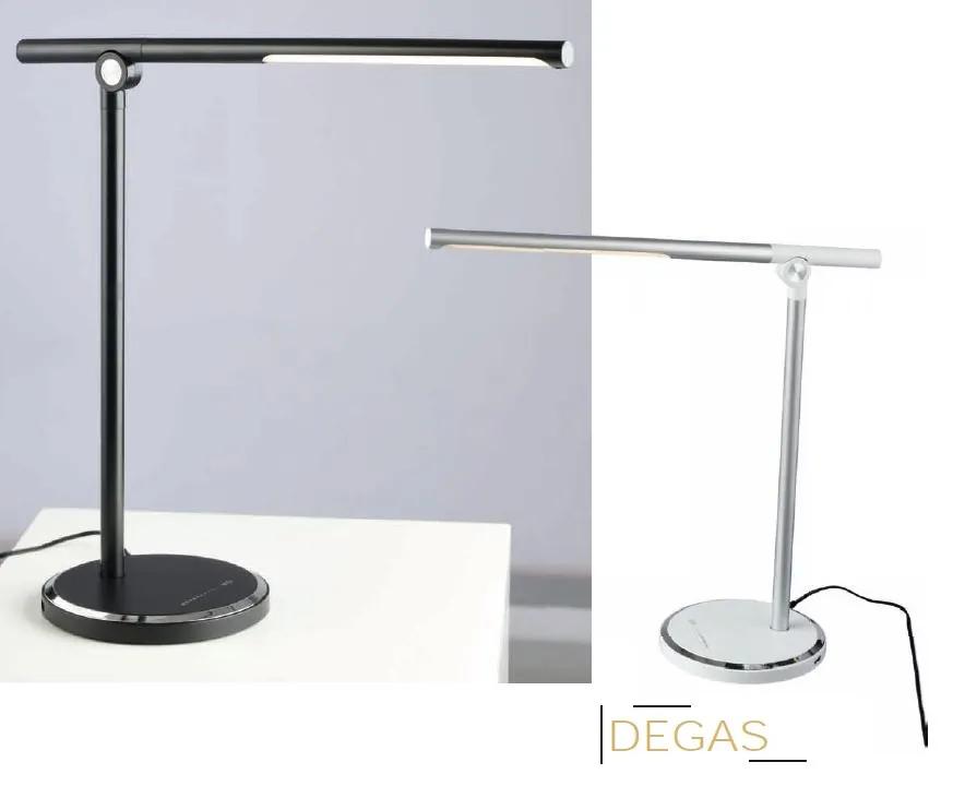 ACA DECOR LED stmívatelná stolní lampička DEGAS 7W/230V/CCT/300Lm/120°/IP20, USB port, bílá