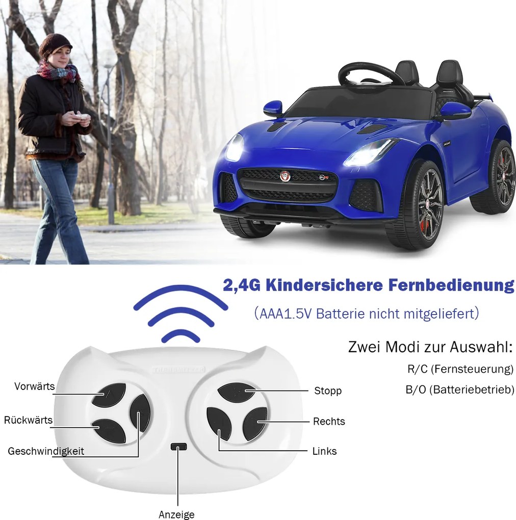 Costway Elektrické dětské auto s příběhy a hudbou, klaksonem, světlomety