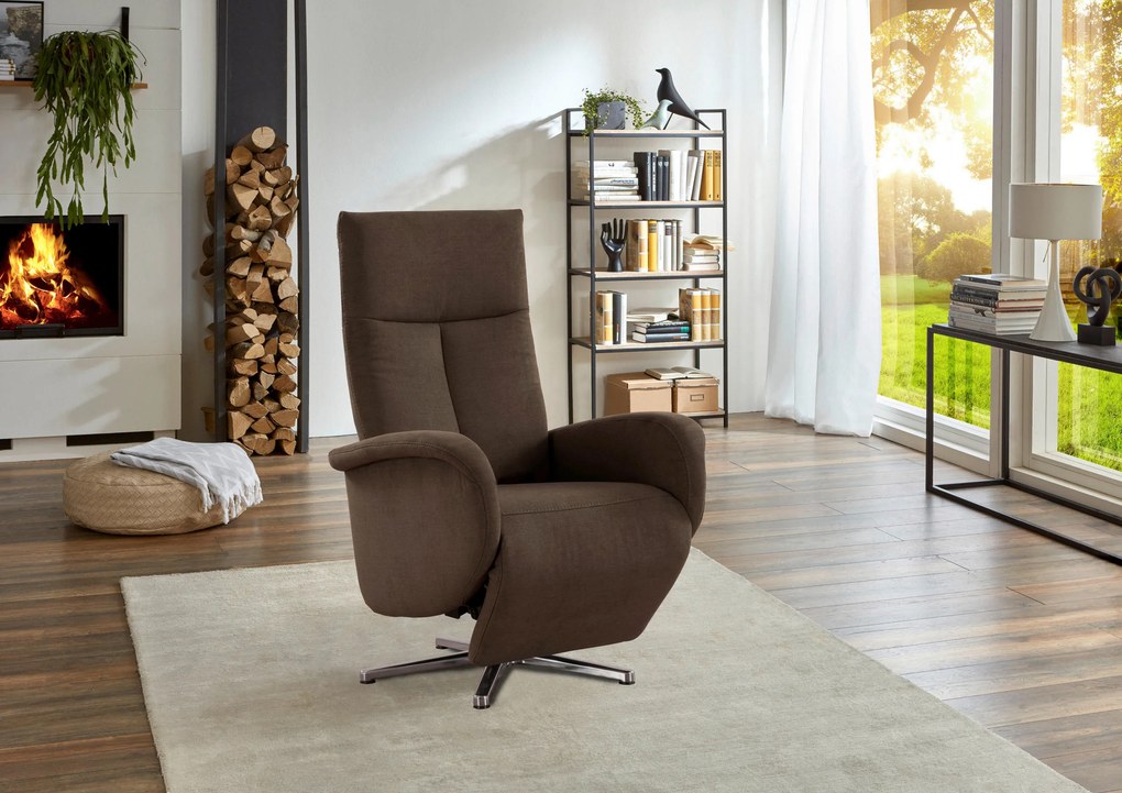 XXXLutz RELAXAČNÍ KŘESLO, textil, tmavě hnědá Sit & More - Online Only křesla & taburety - 000144006122