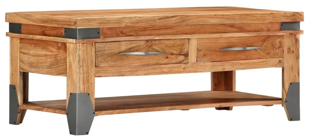 Konferenční stolek 110 x 52 x 45 cm masivní akáciové dřevo 282751