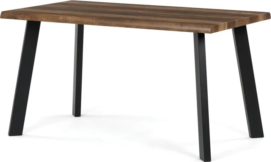Jídelní stůl HT-F4514 GREY, mdf, šedý dub (140 x 80) cm hnědá