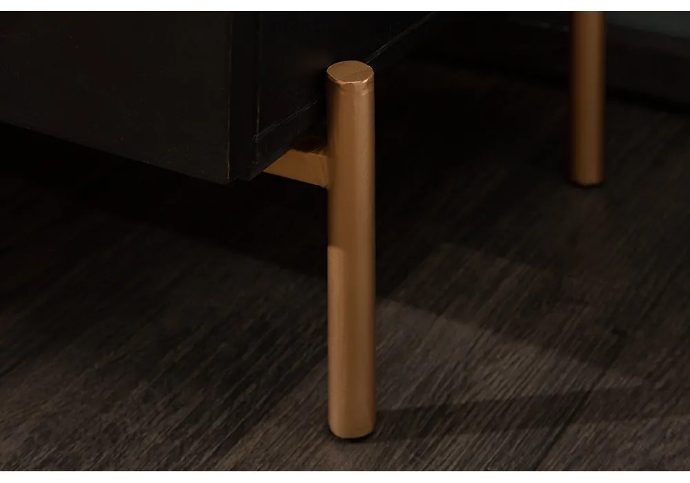 Massive home | Dřevěná designová komoda Black Mandala mango