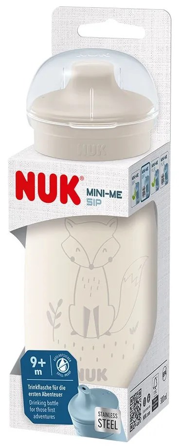 Dětská láhev NUK Mini-Me Sip nerez 300 ml beige