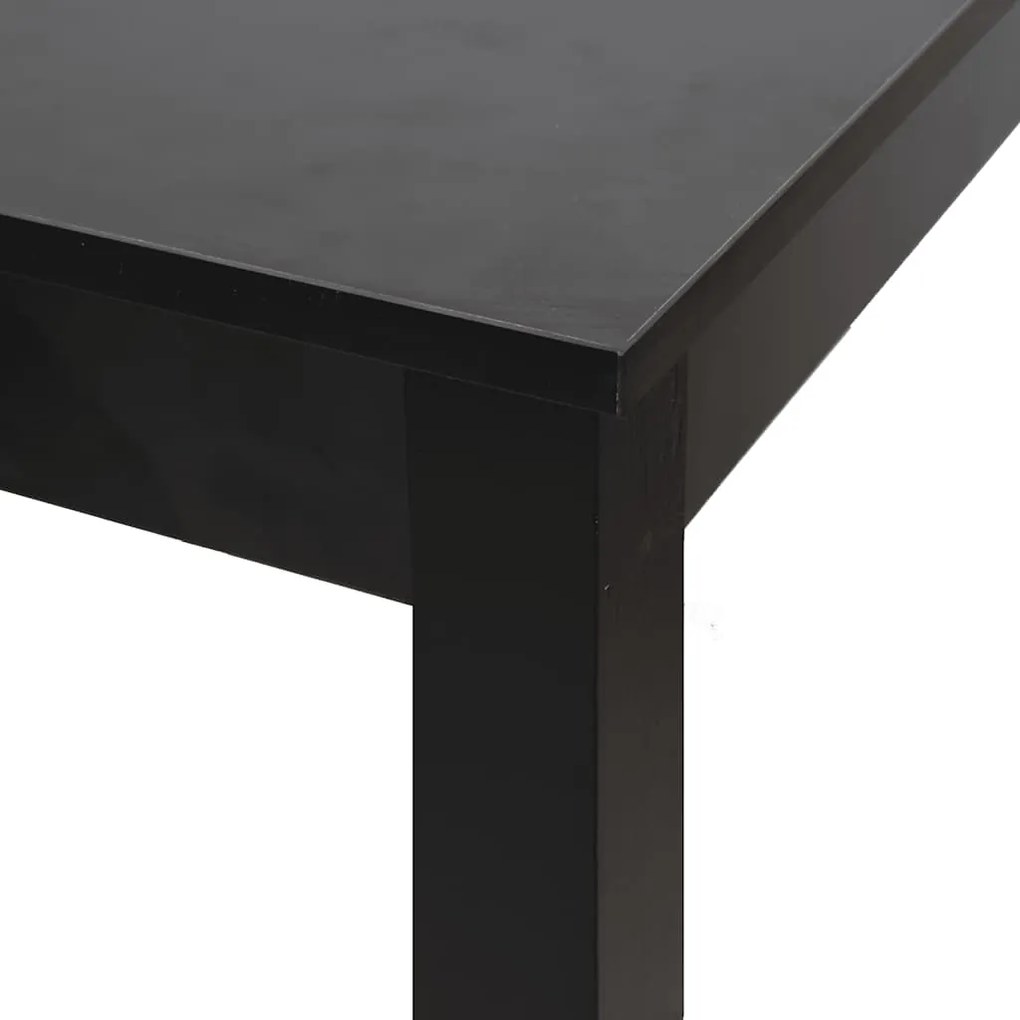 Barový stůl MDF černý 115 x 55 x 107 cm 240378