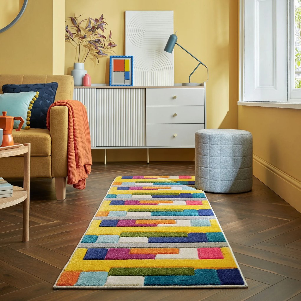 Behúň Spectrum Mambo Multi, 66x300, viacfarebná, chodba / predsieň, Flair Rugs