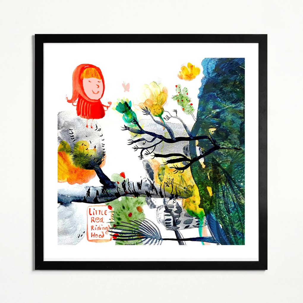 Petra Lemonnier | Karkulka Rám: Černý, Velikost: 40 x 40 cm