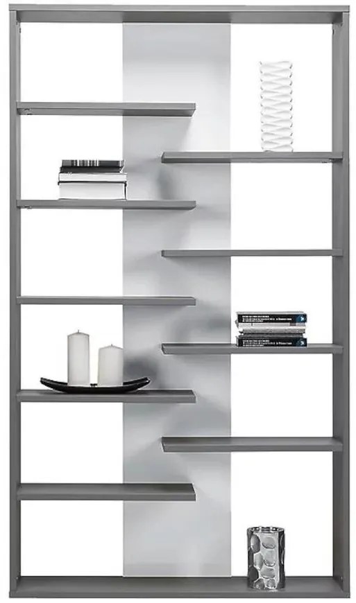 Regál Zonda 120 cm Bílý/Šedá