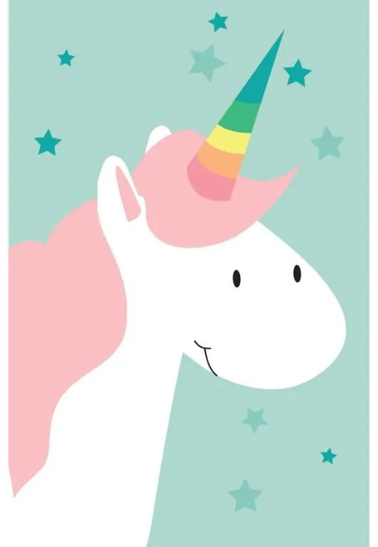 Plakát do dětského pokoje JEDNOROŽEC Zvolte rozměr: 20 x 30 cm