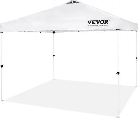 Párty stan Pop Up Canopy 3,05 × 3,05 m s přenosnou taškou pro kempování bílá
