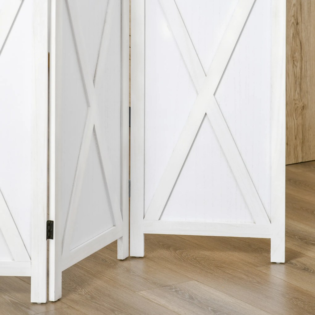 HOMCOM Dělicí Panel 182x170 cm - Skládací Dělič Místnosti pro Obývací Pokoj, Ložnici a Kancelář