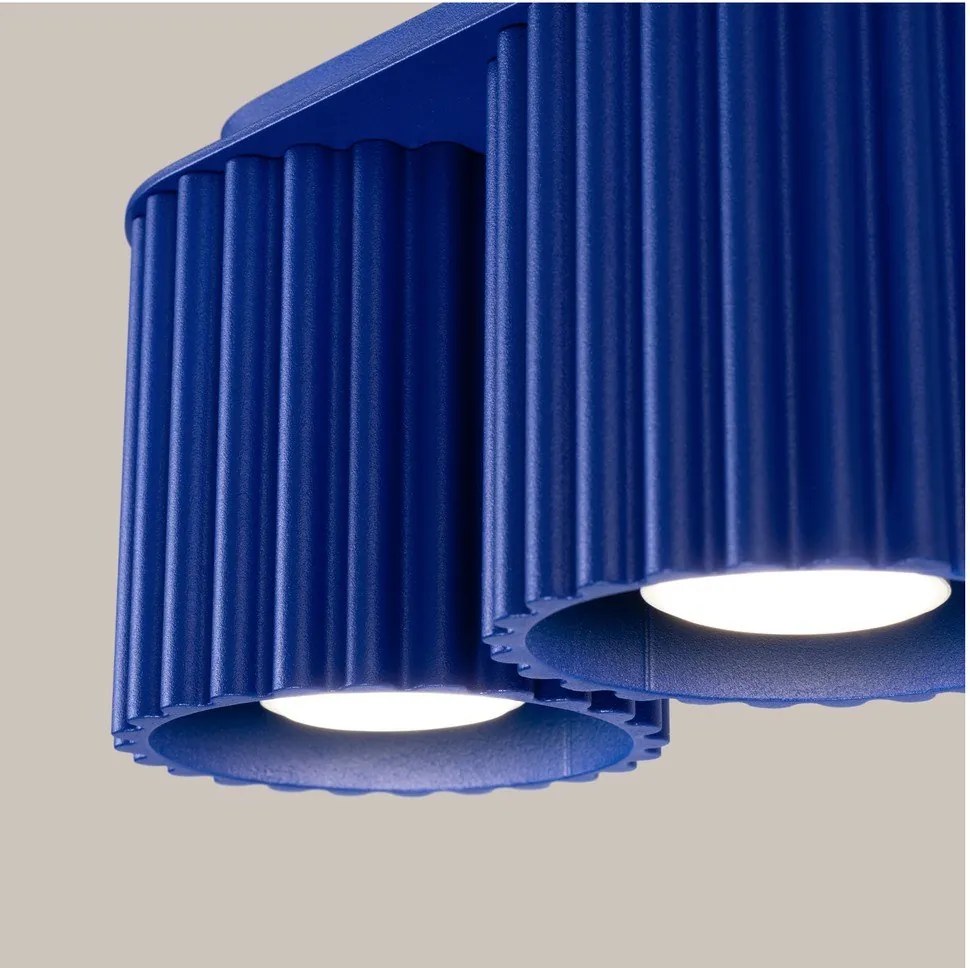 Modré kovové bodové svítidlo 10x21 cm Zora – Sollux