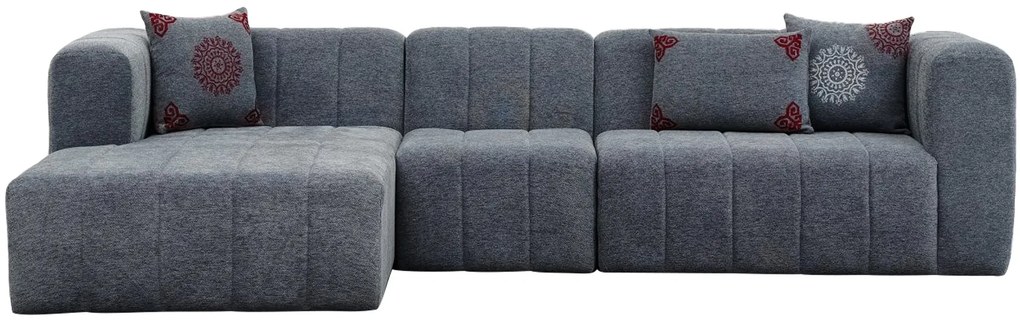 Hanah Home Rohová pohovka BEYZA levá šedá