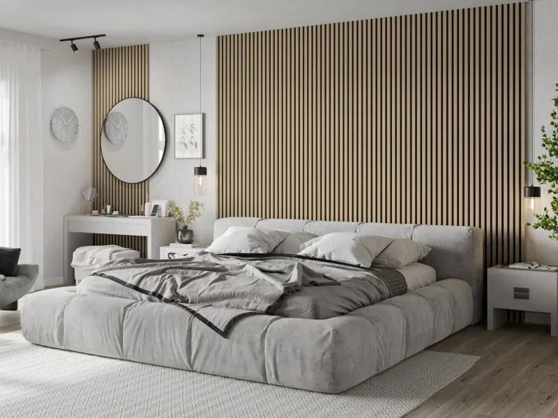 Mexen Lam-B, akustické stěnové lamely 275 × 30 cm, HDF deska 4 mm, technická dýha, dub pískový, S100-275307-3015-001