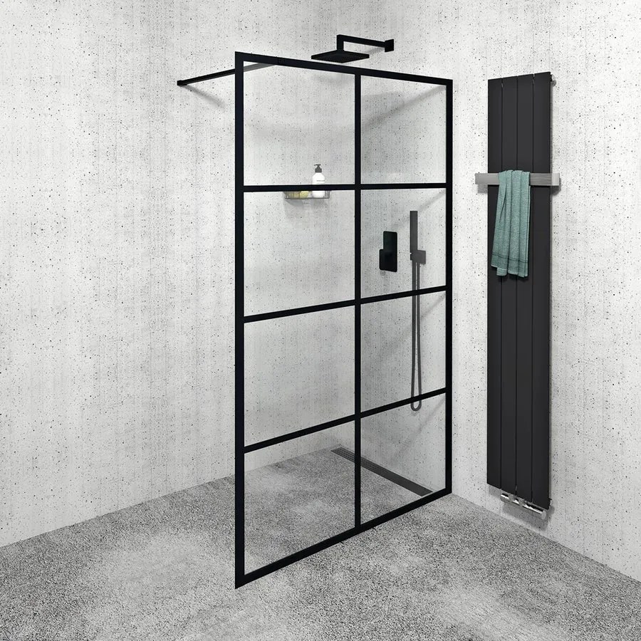 Gelco Gelco, CURE BLACK přídavný panel 350 mm, čiré sklo, CB350