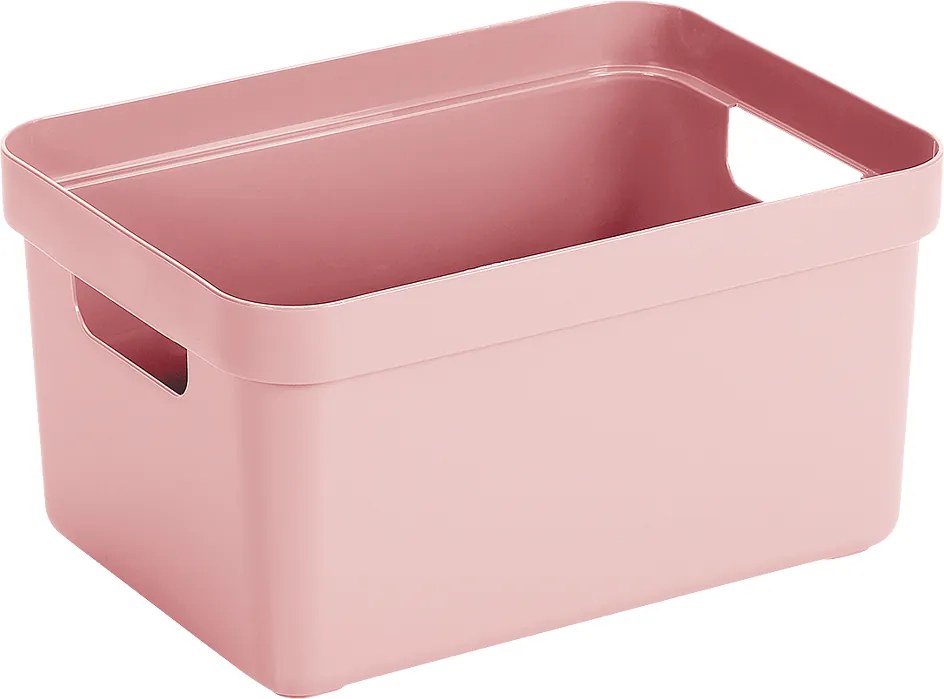 Úložný box Sigma Home, 35 × 24,6 × 18,3 cm, 13 l, růžový