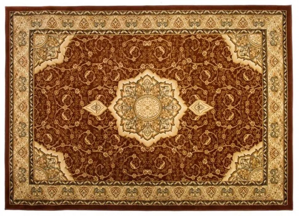 Kusový koberec klasický vzor 2 hnědý 250x350cm