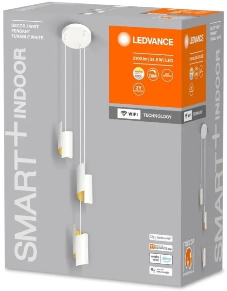 Ledvance - LED Stmívatelný lustr na lanku SMART+ DECOR 3xLED/8W/230V bílá Wi-Fi