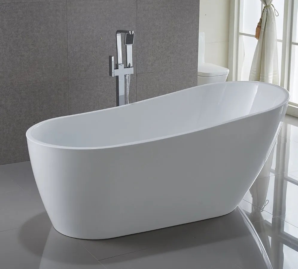 Aqualine Aqualine, TISA volně stojící vana 170x80 cm, bílá, E1780