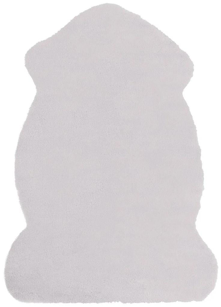 Umělá králičí kůže 60 x 90 cm šedá UNDARA Beliani