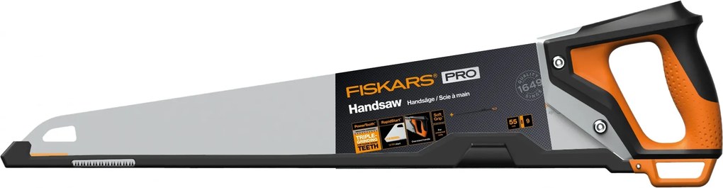 Ruční pila Fiskars PowerTooth™, 550 mm, 9 zubů / palec (1062917)