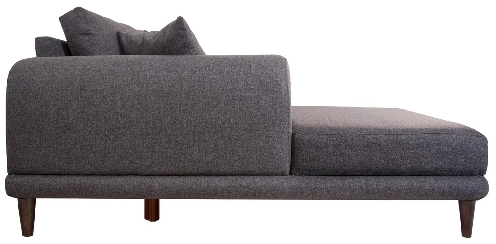 Hanah Home Čtyřmístná pohovka NERO antracitová pravá 250 cm
