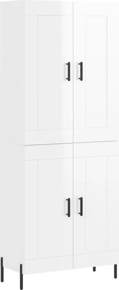 vidaXL Skříň highboard 69,5 x 34 x 180 cm kompozitní dřevo [3199691] Barva: Betonová šedá