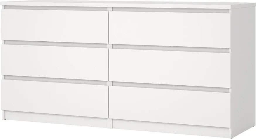Bílá komoda 154x76x50 cm Naia – Tvilum