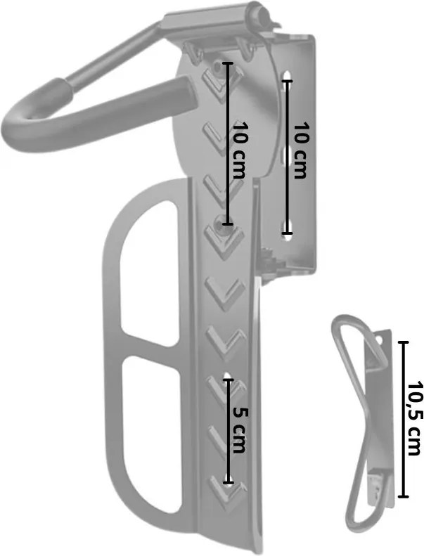 Nástěnný držák na kolo inSPORTline ISL Bikornat