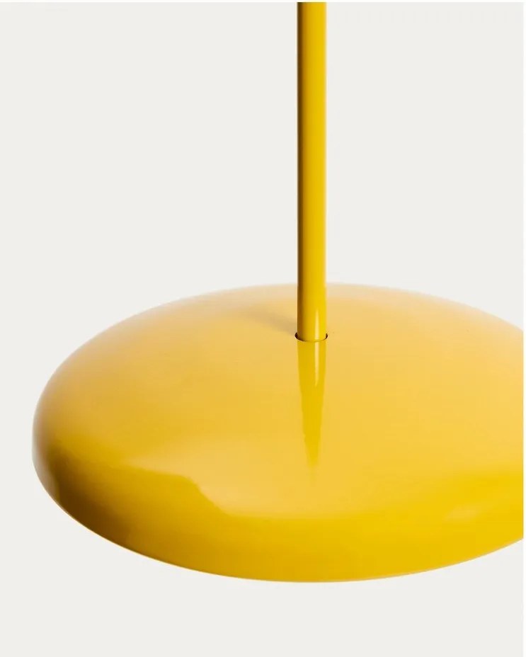 Žluté LED stmívatelné závěsné svítidlo s kovovým stínidlem ø 16 cm Porte – Kave Home