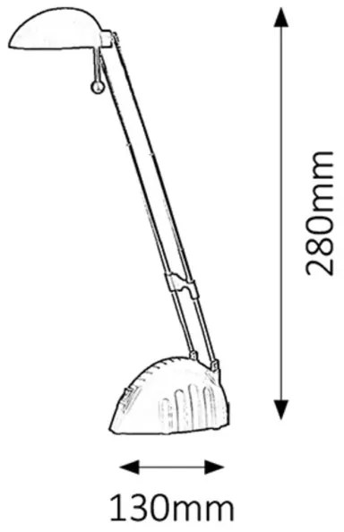 Rabalux 4335- LED Stolní lampa RONALD 1xLED/5W/230V