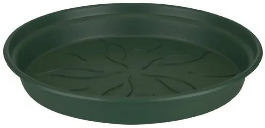 Plastová podmiska pod květináč elho GREEN BASICS, průměr 10 cm, tmavě zelená