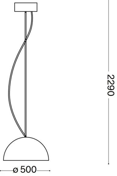 Ideal Lux - Lustr na lanku FOLK 1xE27/60W/230V pr. 50 cm hnědá