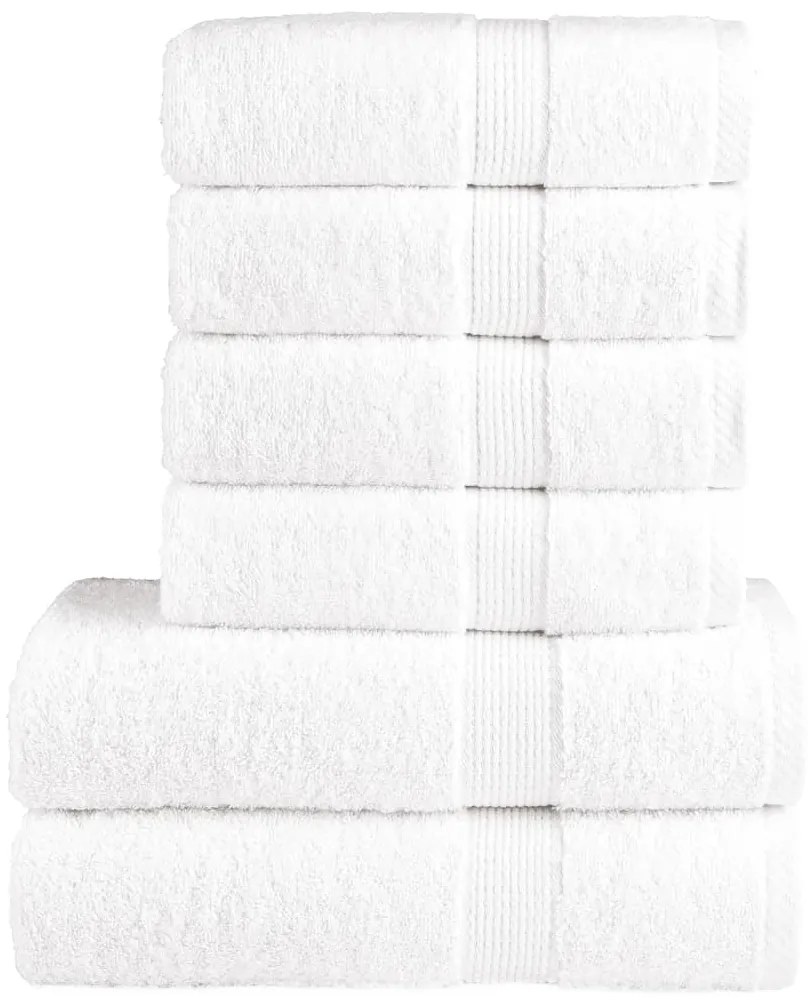 6dílná sada ručníků Premium SOLUND bílá 600 g/m² 137553