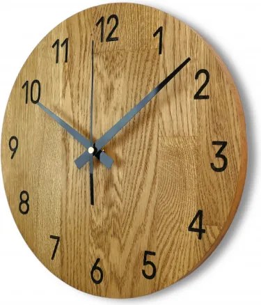 Minimalistické dubové nástěnné hodiny, tichý quartzový pohon, moderní dekorace I SENTOP MAS002-akcia20