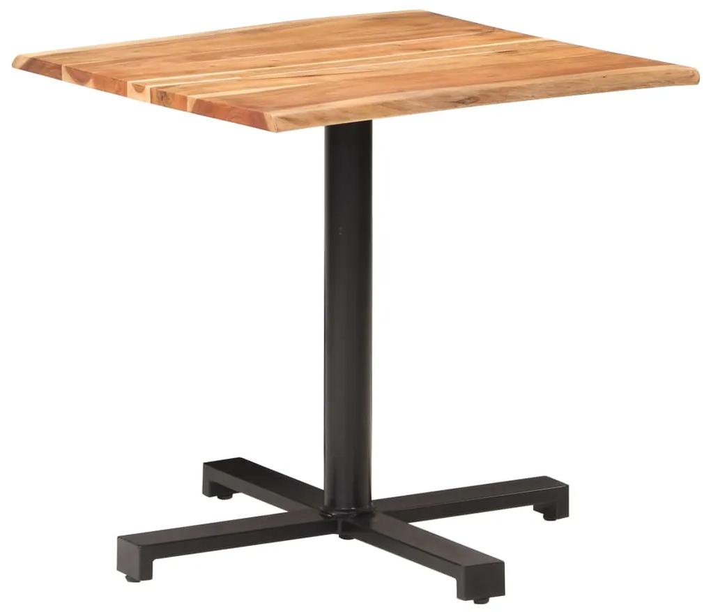 Bistro stolek s živou hranou 80 x 80 x 75 cm masivní akácie,  320301