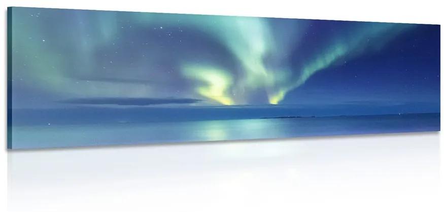 Obraz polární záře nad oceánem