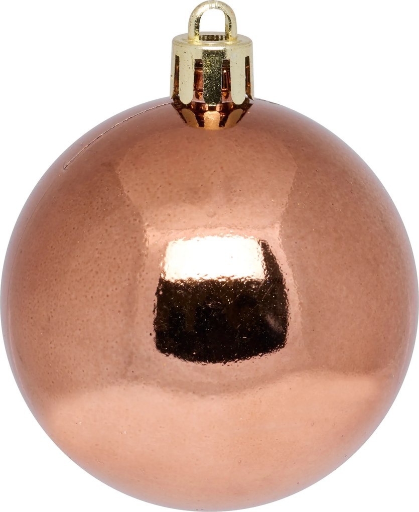 Vánoční koule, 25 kusů, hnědé, Ø 6 cm