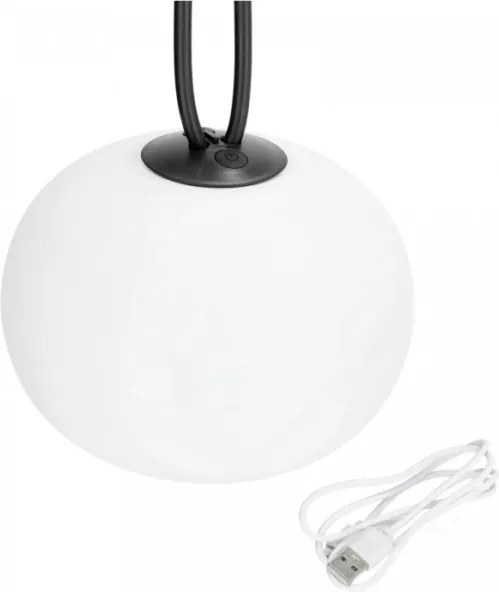 LED Stm. nabíjecí venkovní svítidlo VENEZIA LED/1,5W/5V 2500K IP54 2600mAh černá